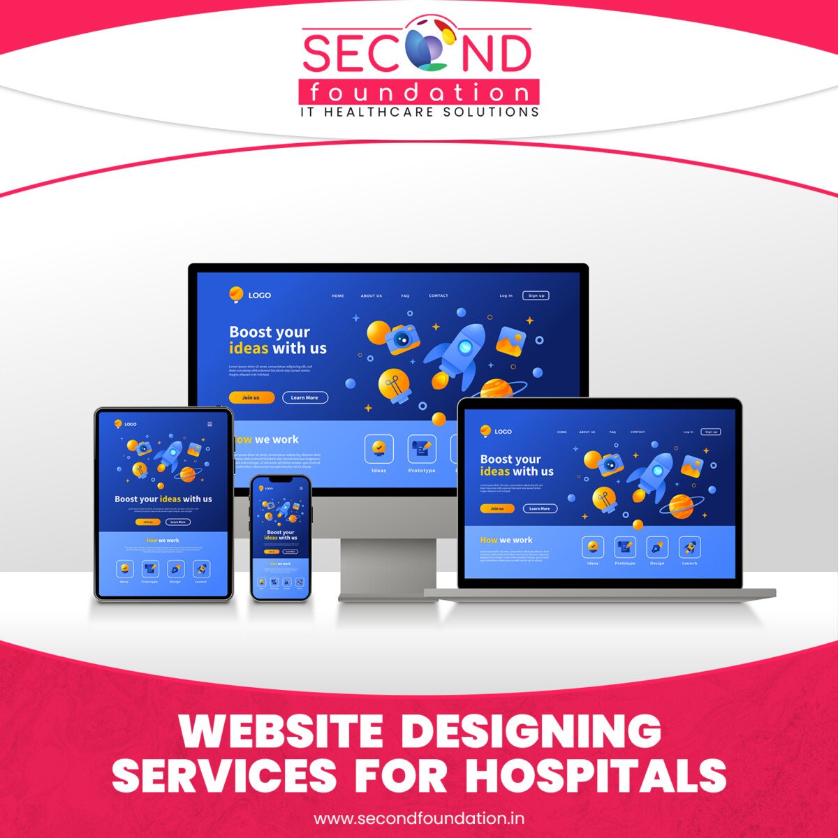 Hospitals Website Designing & Development in Chandigarh - Second Foundation